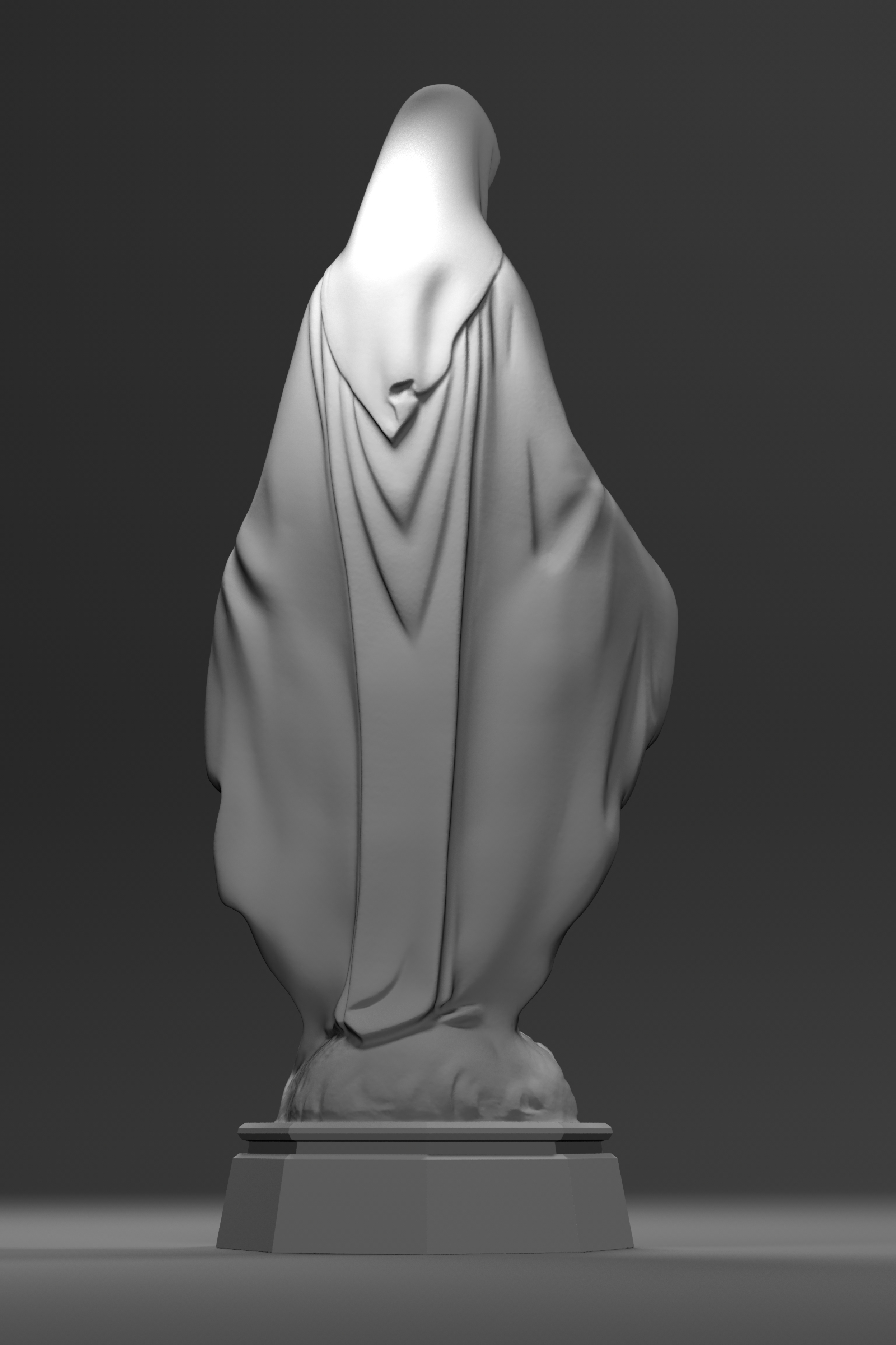Virgin mary statue 3D model - TurboSquid 1637538