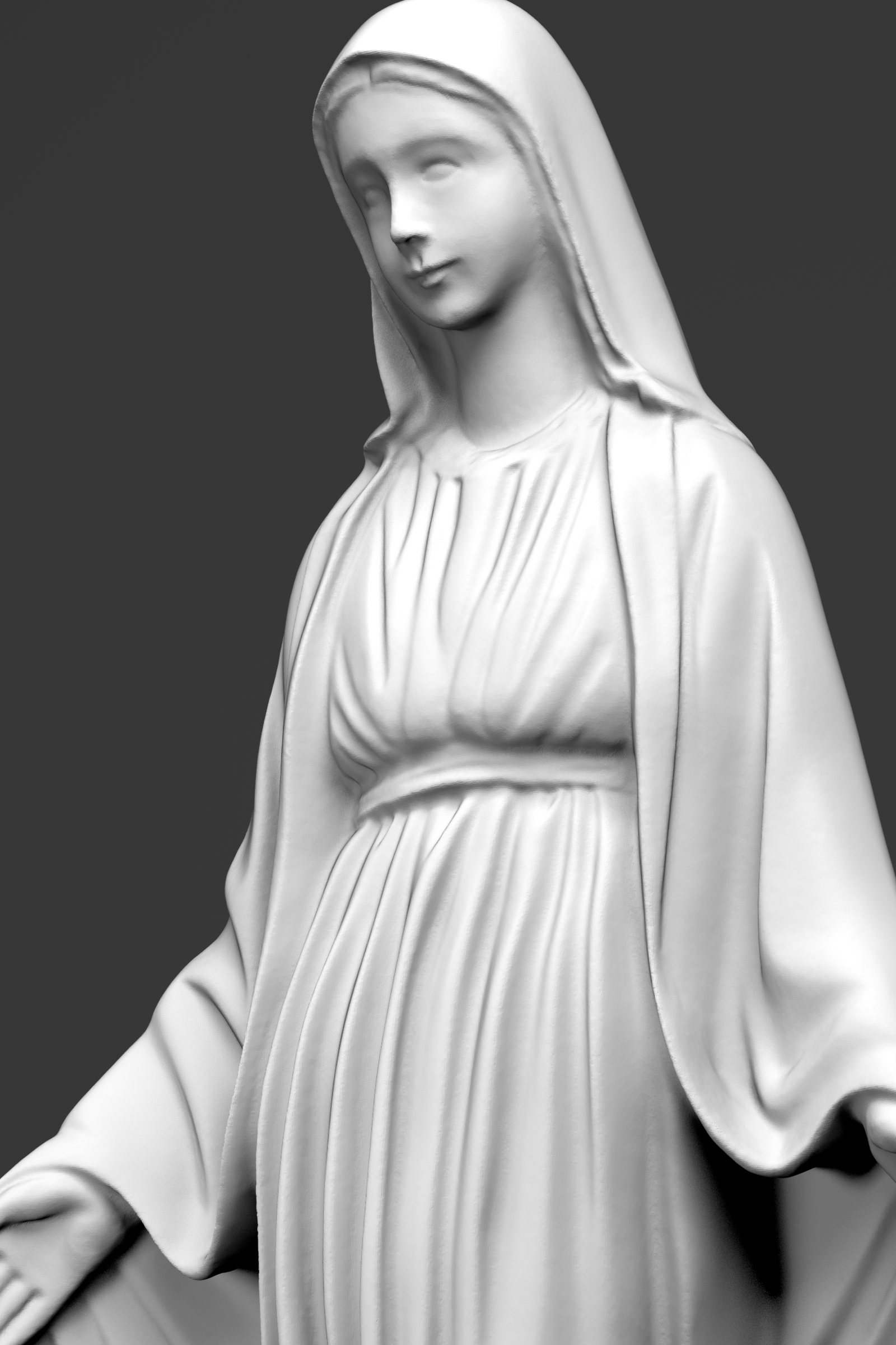 Virgin mary statue 3D model - TurboSquid 1637538