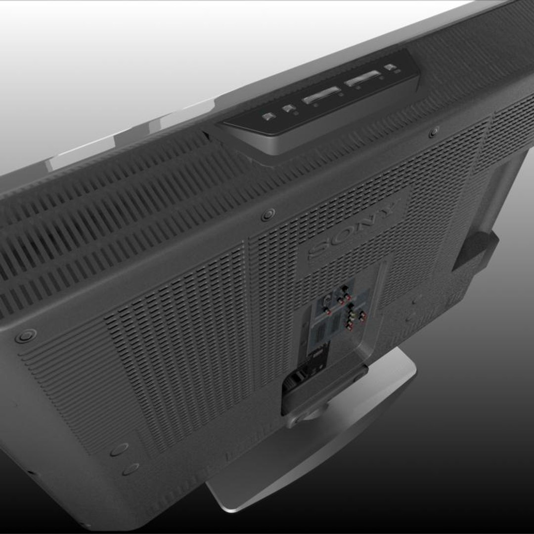 sony bravia flatscreen tv 3d model