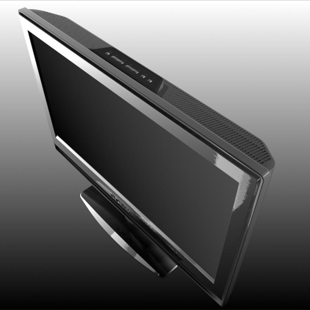 sony bravia flatscreen tv 3d model