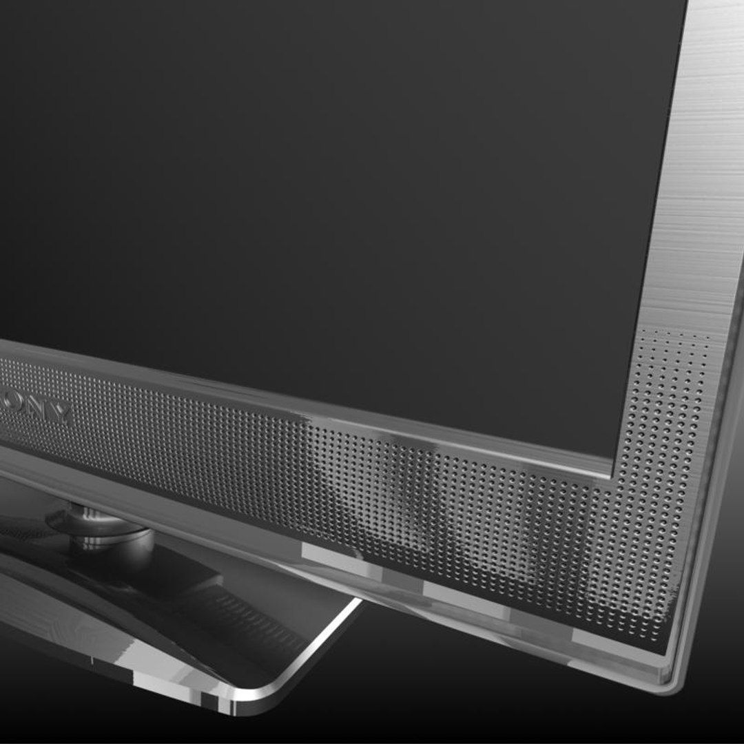 sony bravia flatscreen tv 3d model