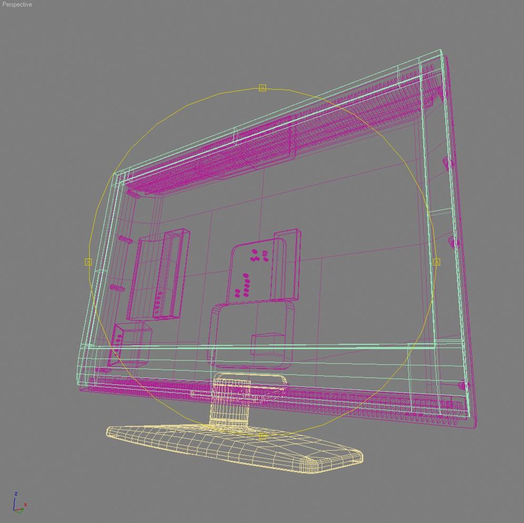 sony bravia flatscreen tv 3d model