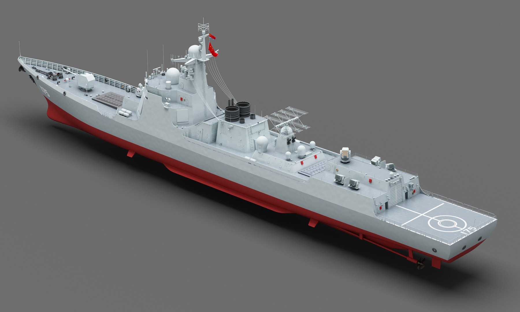 3D China Type 052D Destroyer - TurboSquid 2165900