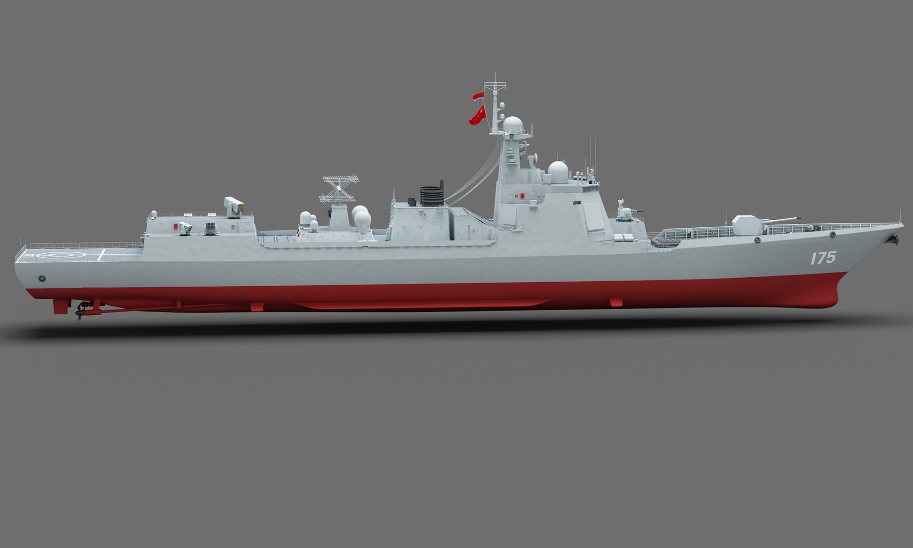 3D China Type 052D Destroyer - TurboSquid 2165900
