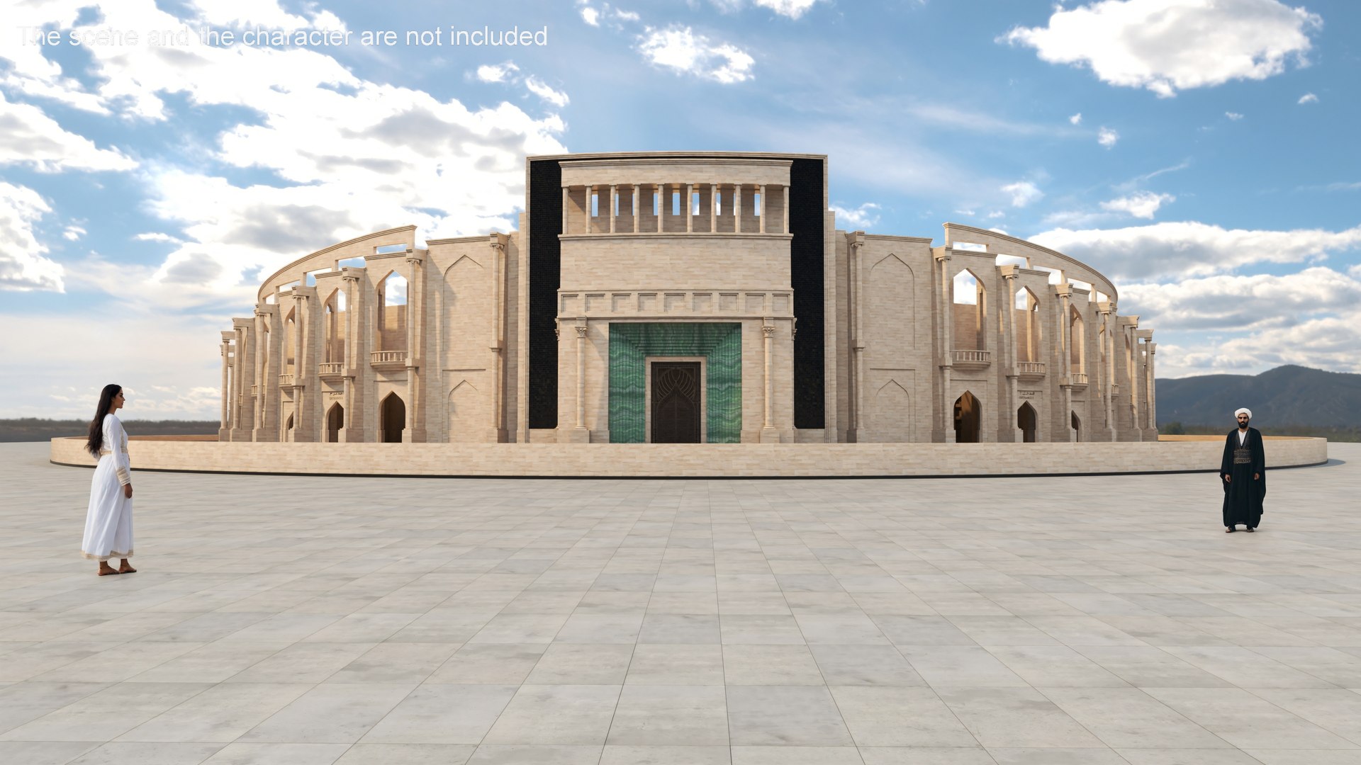 3D Katara Amphitheater Model - TurboSquid 2217146