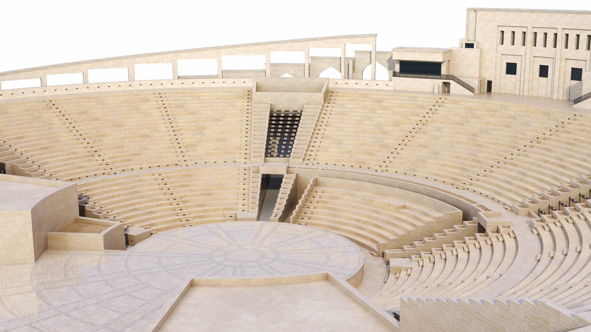 3D Katara Amphitheater Model - TurboSquid 2217146