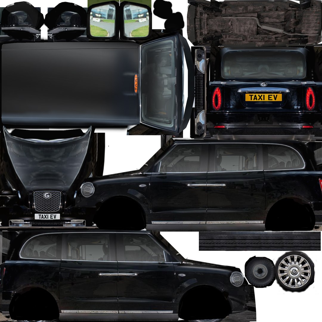 Taxi V3 Lowpoly Model - TurboSquid 1807755