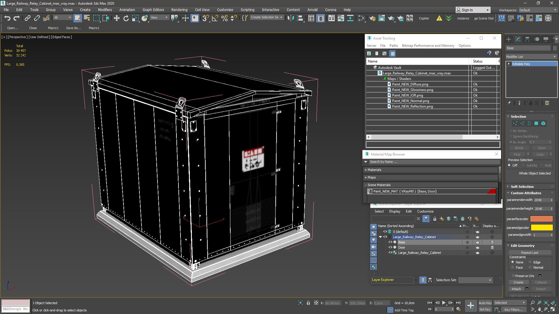 Large Railway Relay Cabinet Model - TurboSquid 2265724