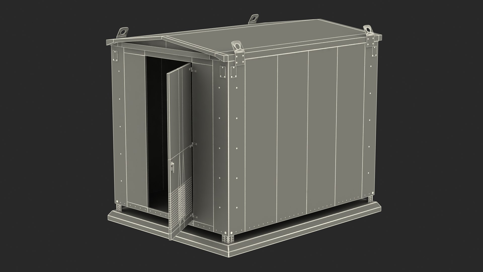 Large Railway Relay Cabinet Model - TurboSquid 2265724