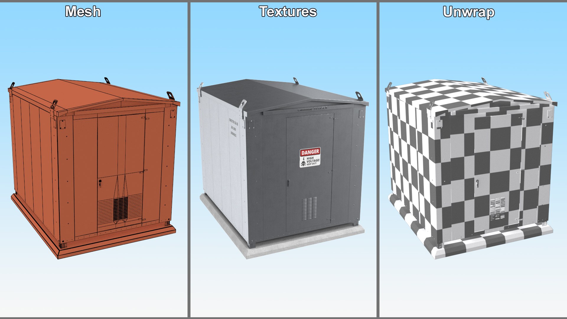 Large Railway Relay Cabinet Model - TurboSquid 2265724