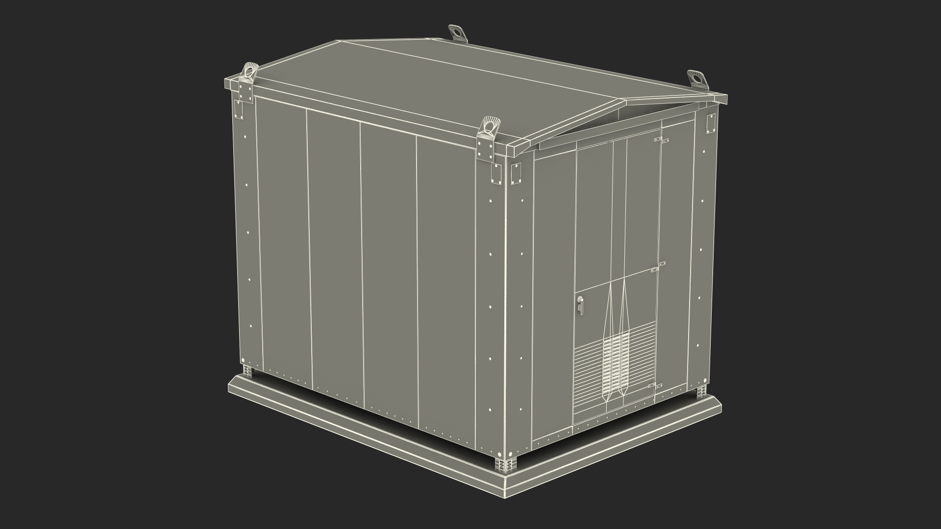 Large Railway Relay Cabinet Model - TurboSquid 2265724