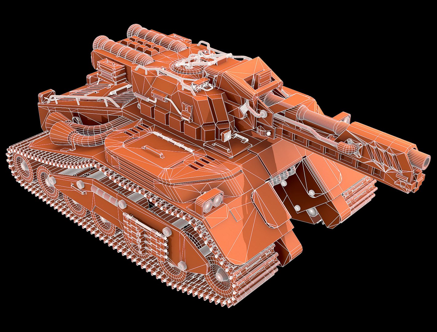 Tank Concept 3DesertCamo 3D Model - TurboSquid 2313240
