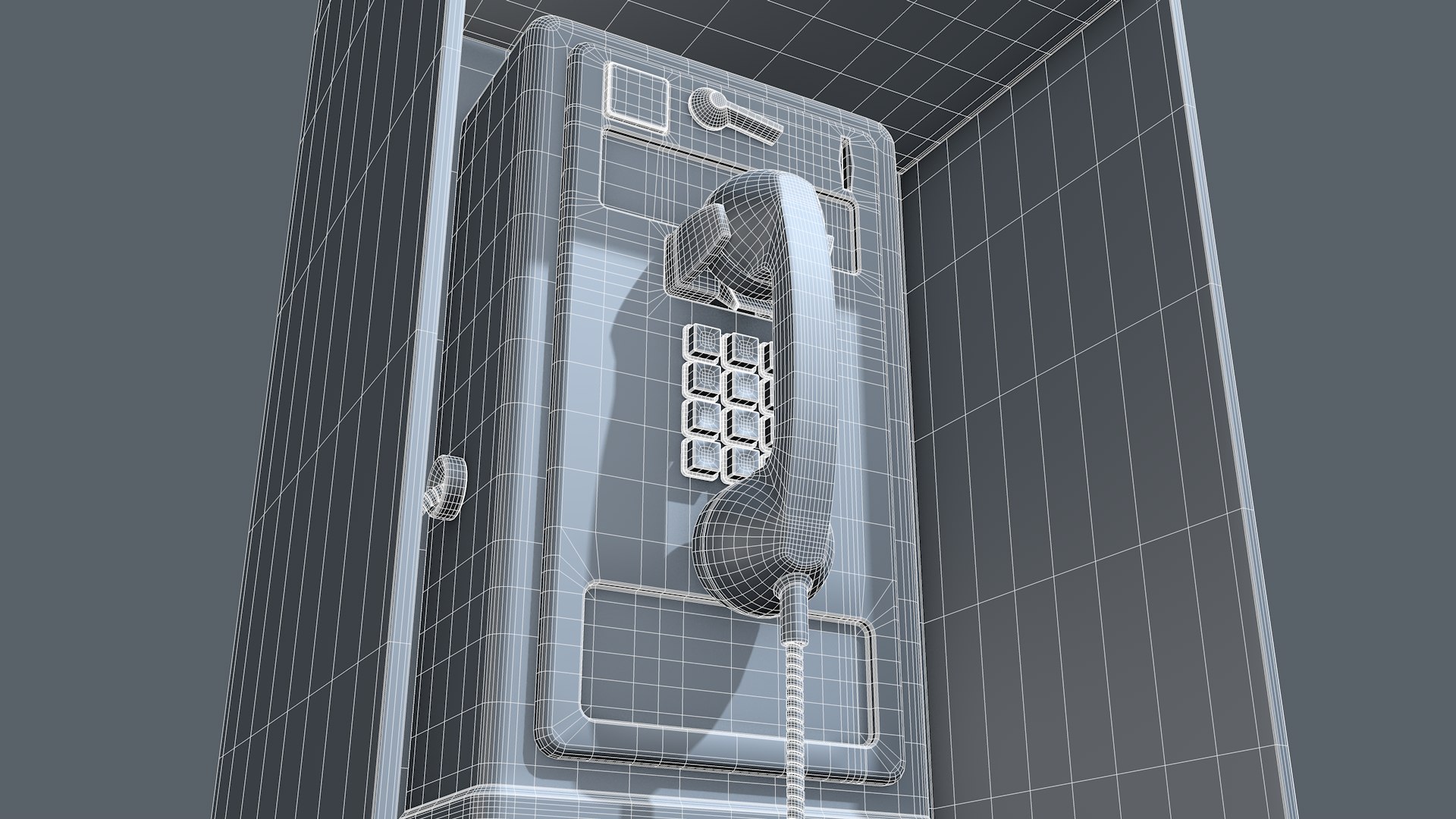 Pay Phone Booth 3D model - TurboSquid 2029101