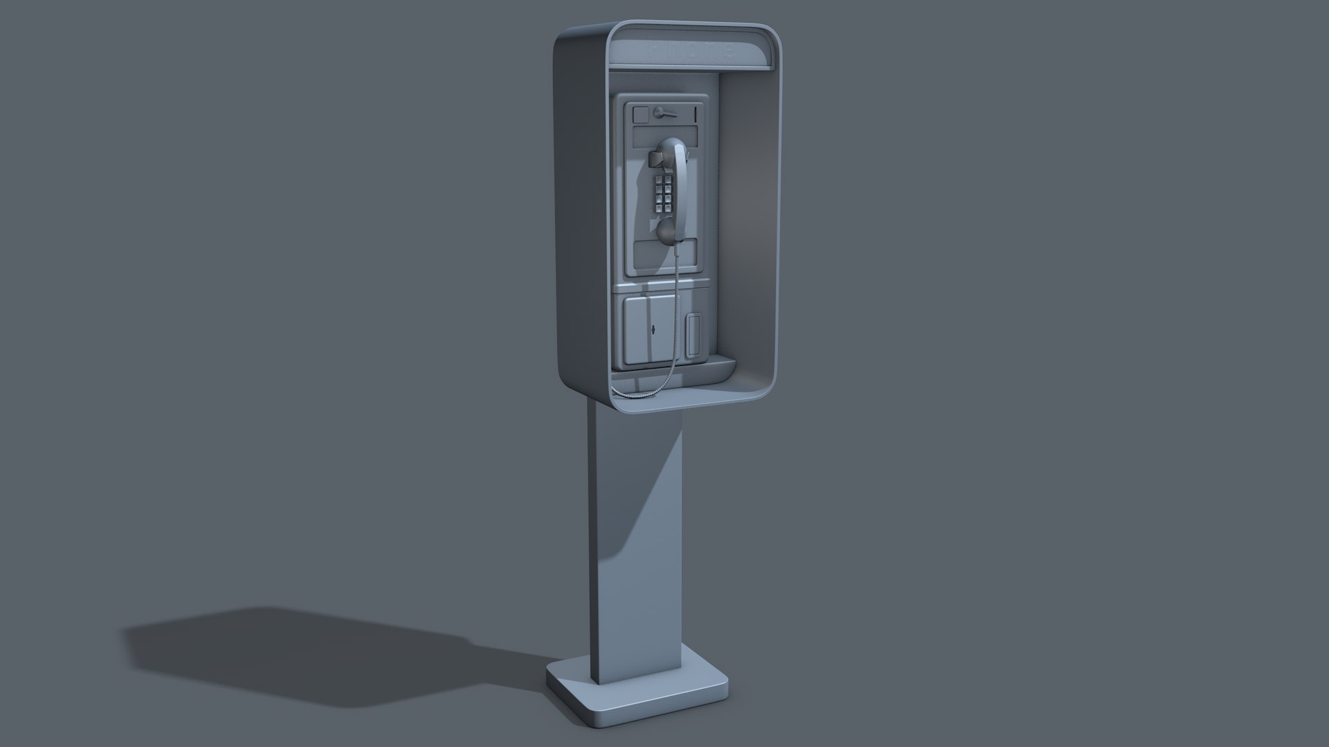 Pay Phone Booth 3D model - TurboSquid 2029101