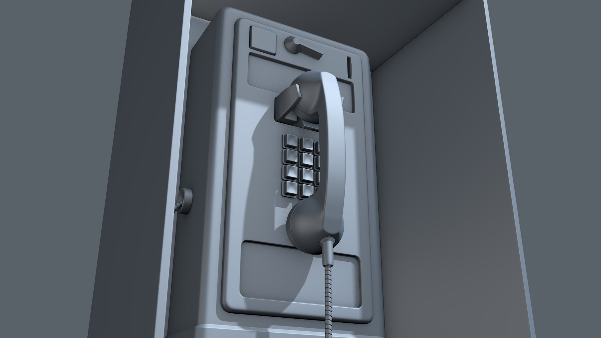 Pay Phone Booth 3D Model - TurboSquid 2029101