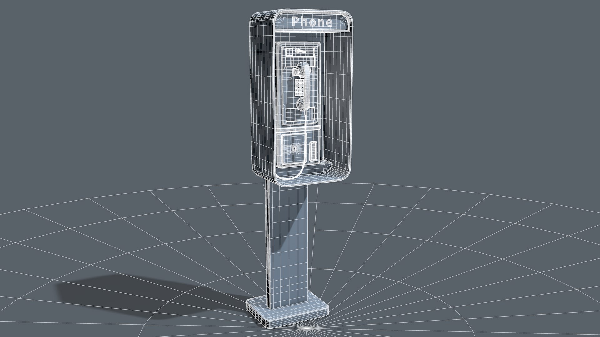 Pay Phone Booth 3D model - TurboSquid 2029101