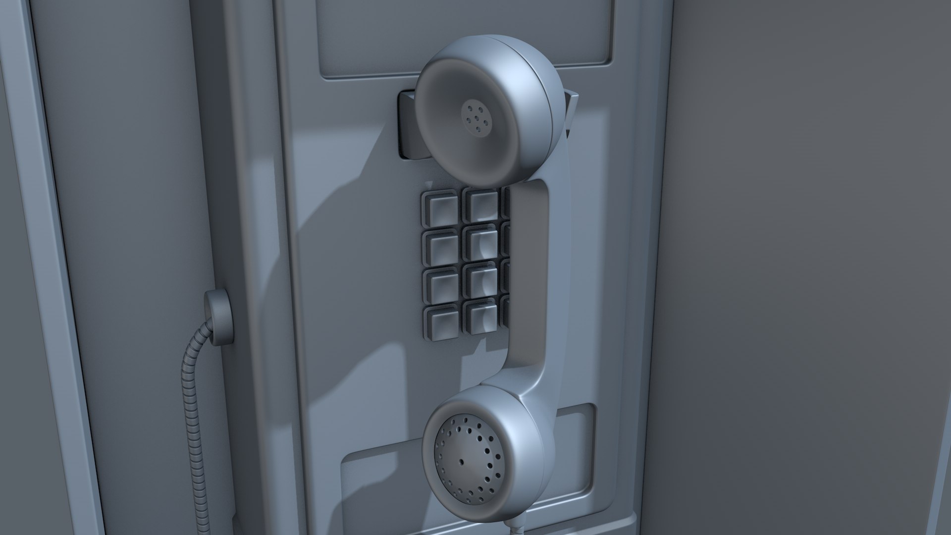 Pay Phone Booth 3D Model - TurboSquid 2029101