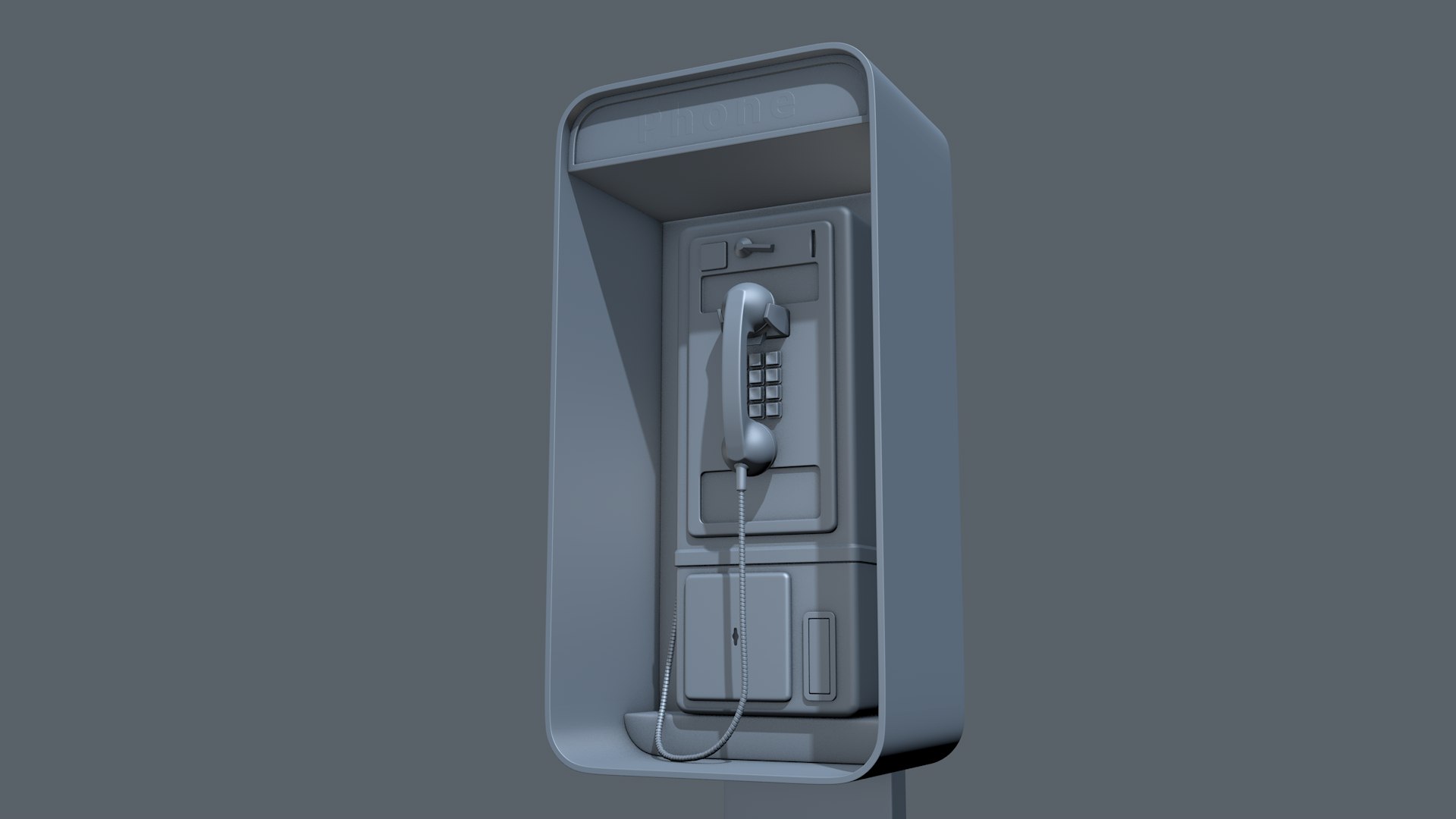 Pay Phone Booth 3D Model - TurboSquid 2029101