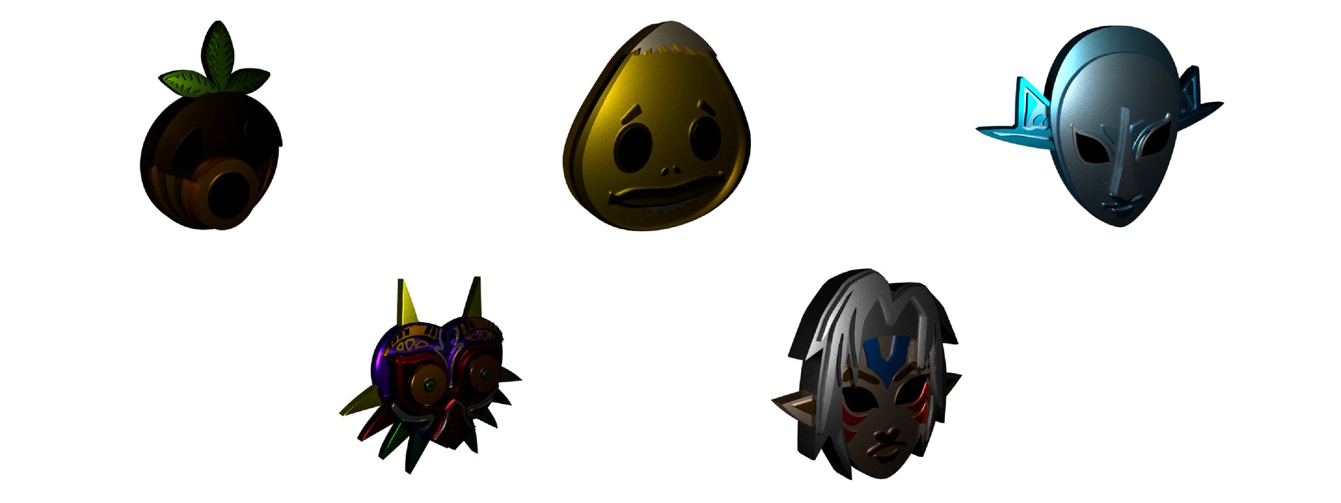 Zelda Mask 3D Model - TurboSquid 1630335