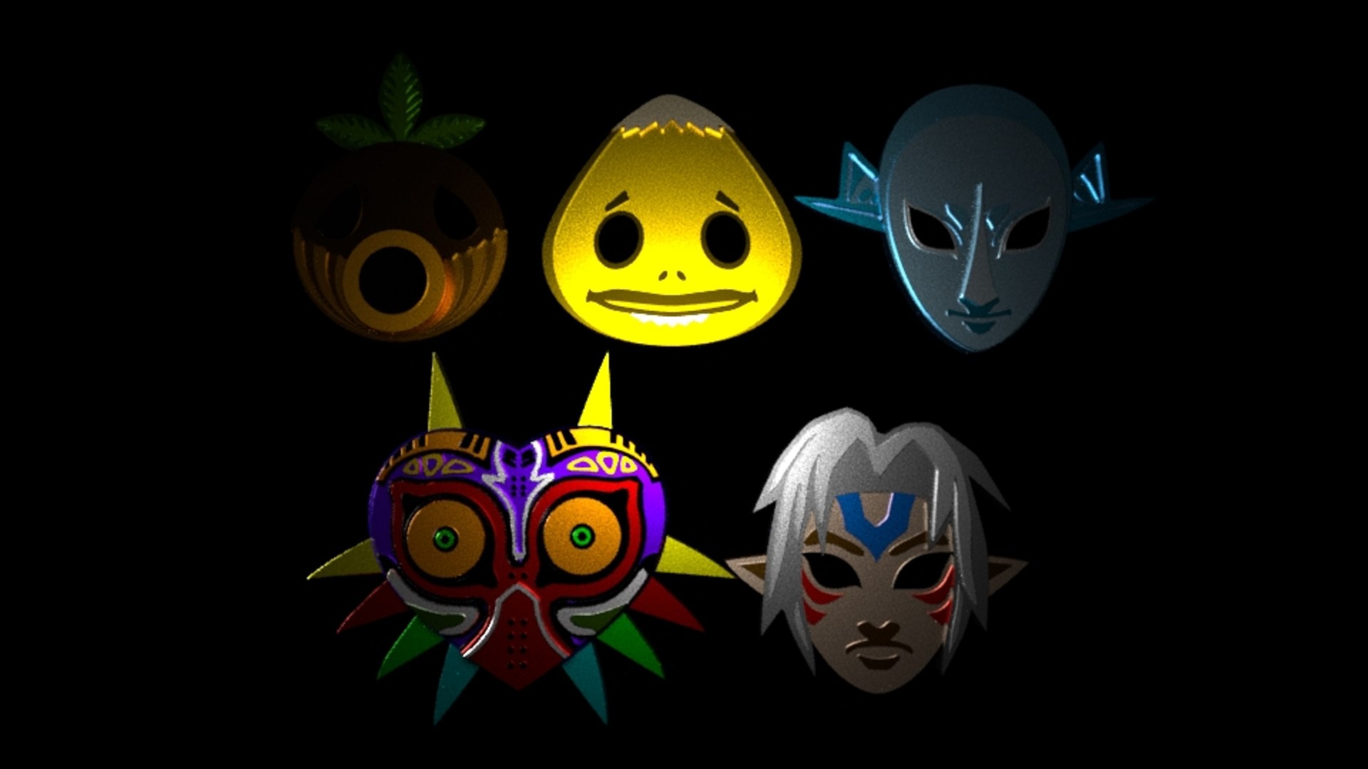 Zelda mask 3D model - TurboSquid 1630335