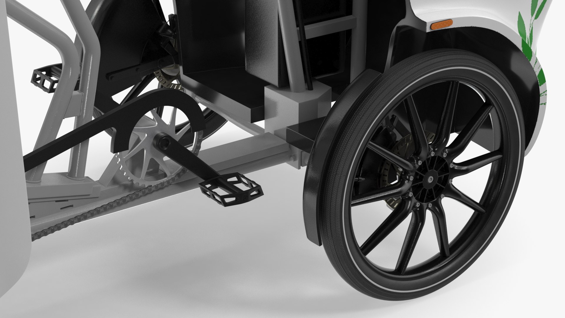 Cargo Bike EAV DPD Rigged For Cinema 4D 3D - TurboSquid 2193930