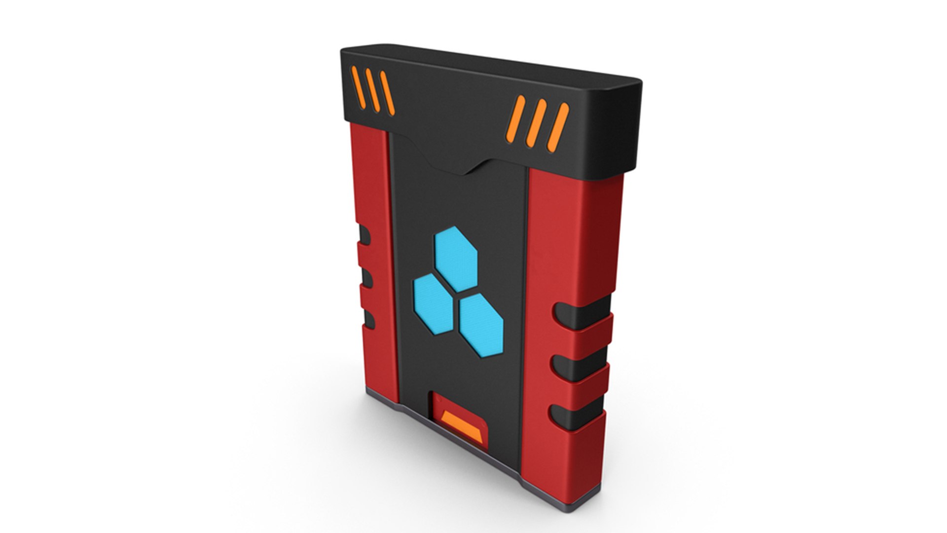 3D SciFi Access Key Cartridge Red V5 PBR - TurboSquid 2301263