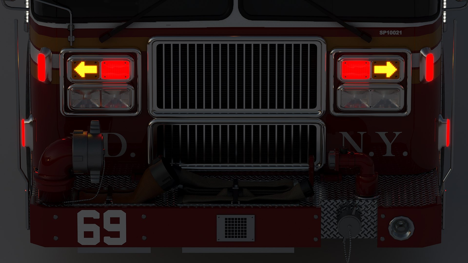 Fire Truck Engine FDNY 3D model - TurboSquid 1814644
