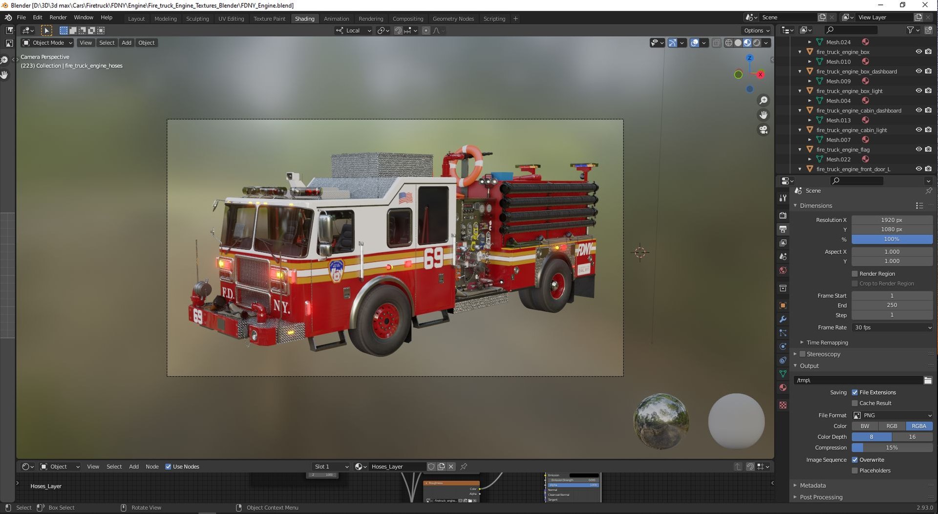 Fire Truck Engine FDNY 3D model - TurboSquid 1814644