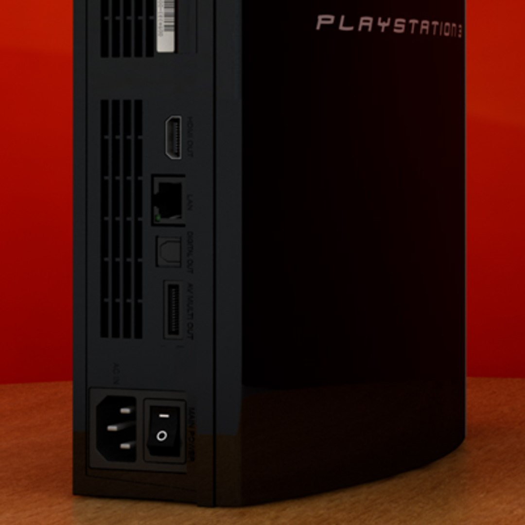 3d Model Sony Playstation 3