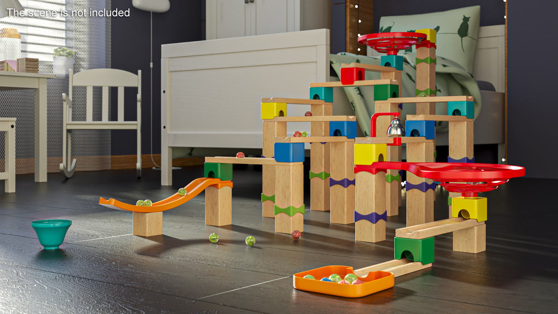 Wooden Marble Run Construction Set 3D Model - TurboSquid 2314694
