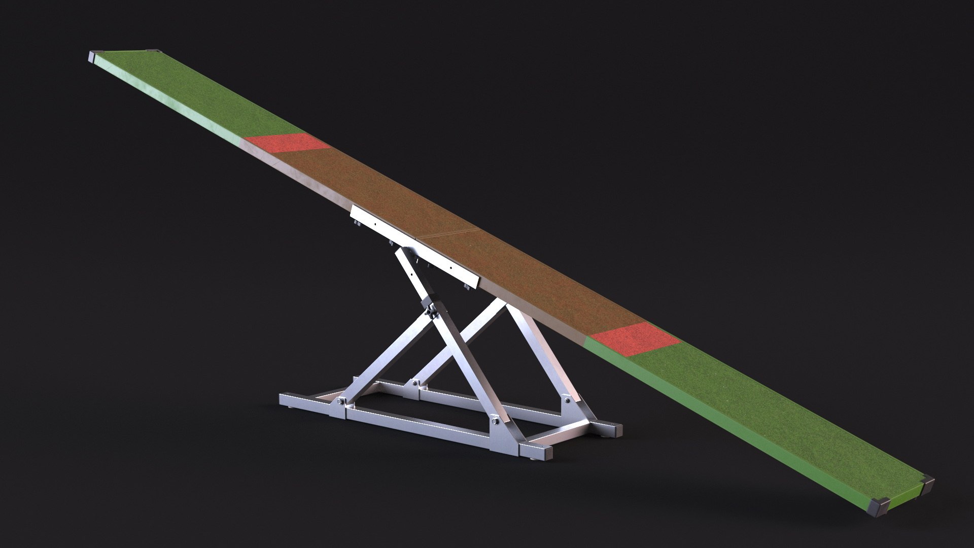 3D Dog Agility Teeter Green Model - TurboSquid 2302562