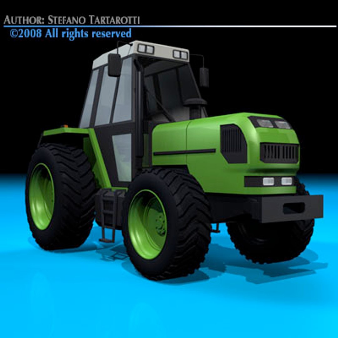 3d Farm Tractor Model