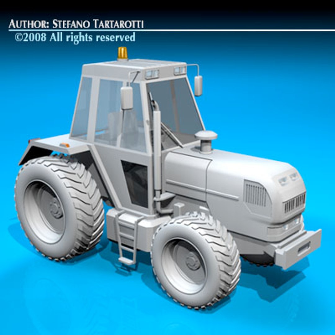 3d Farm Tractor Model