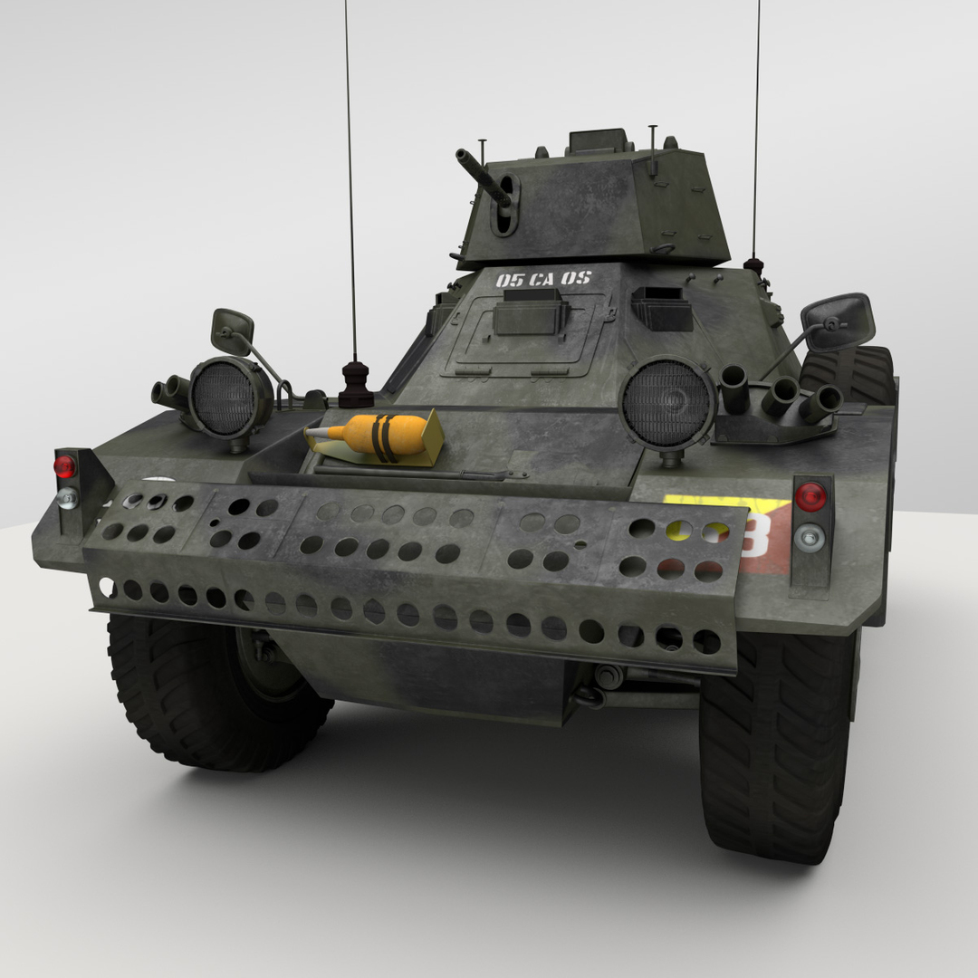 3d daimler ferret armoured car model