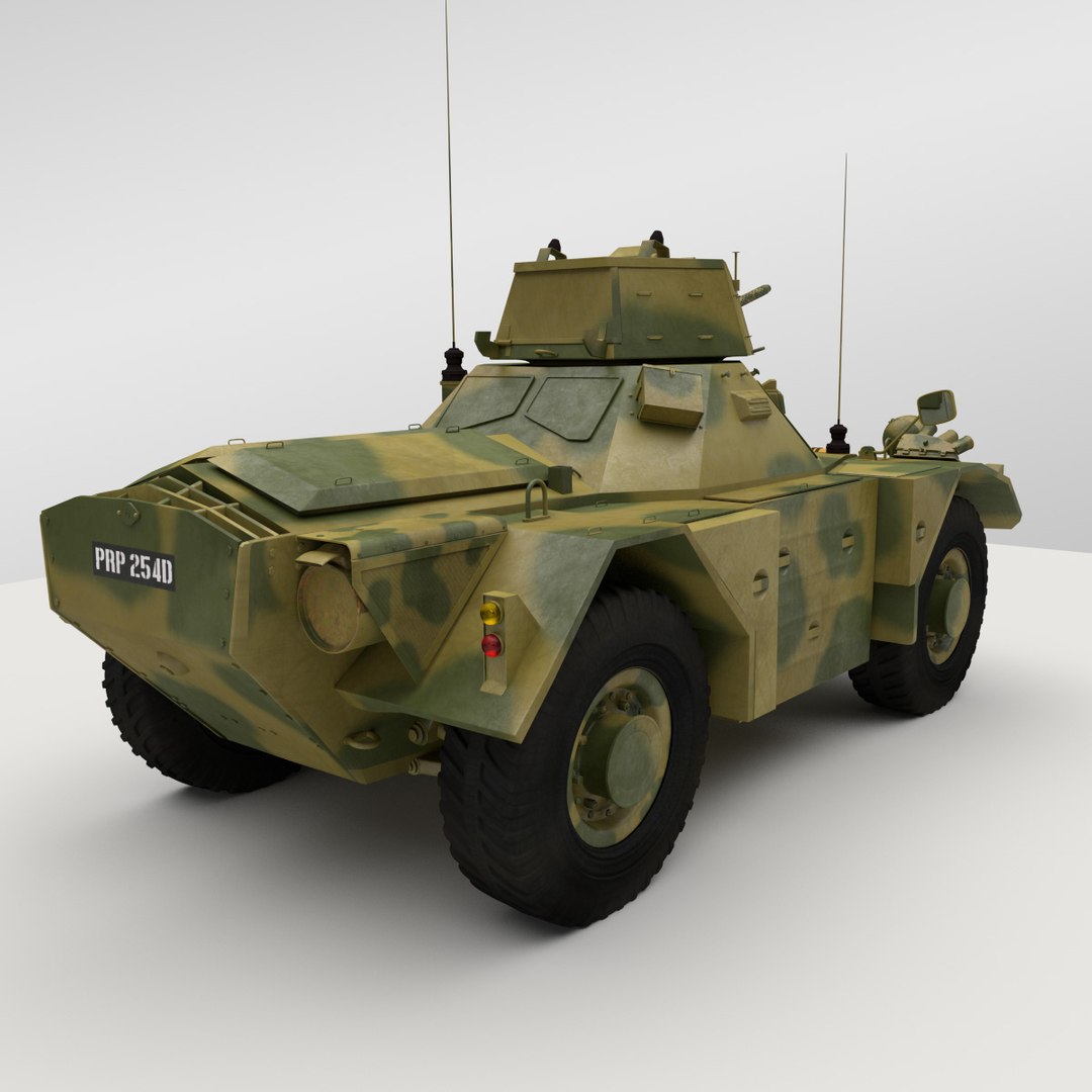 3d Daimler Ferret Armoured Car Model