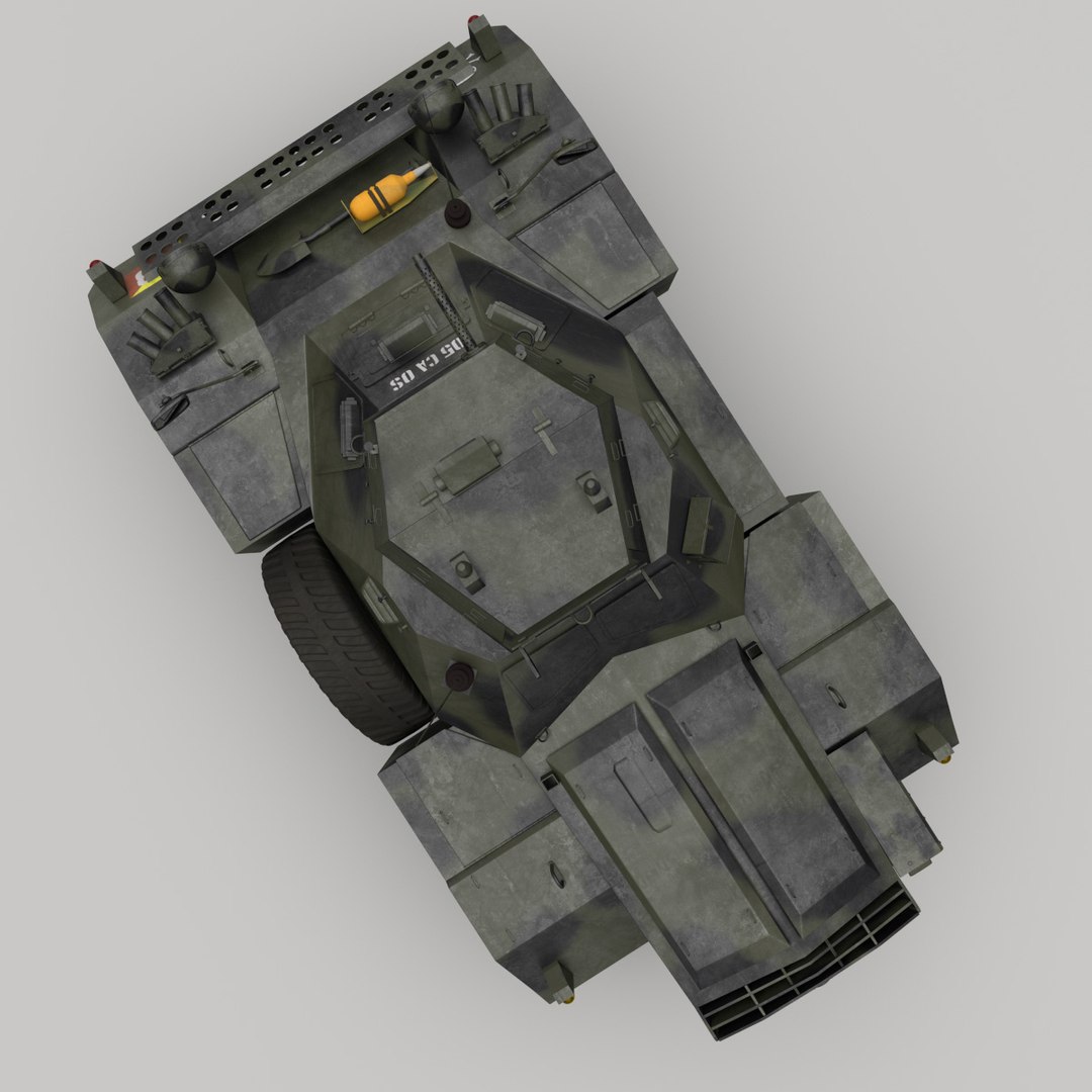 3d Daimler Ferret Armoured Car Model