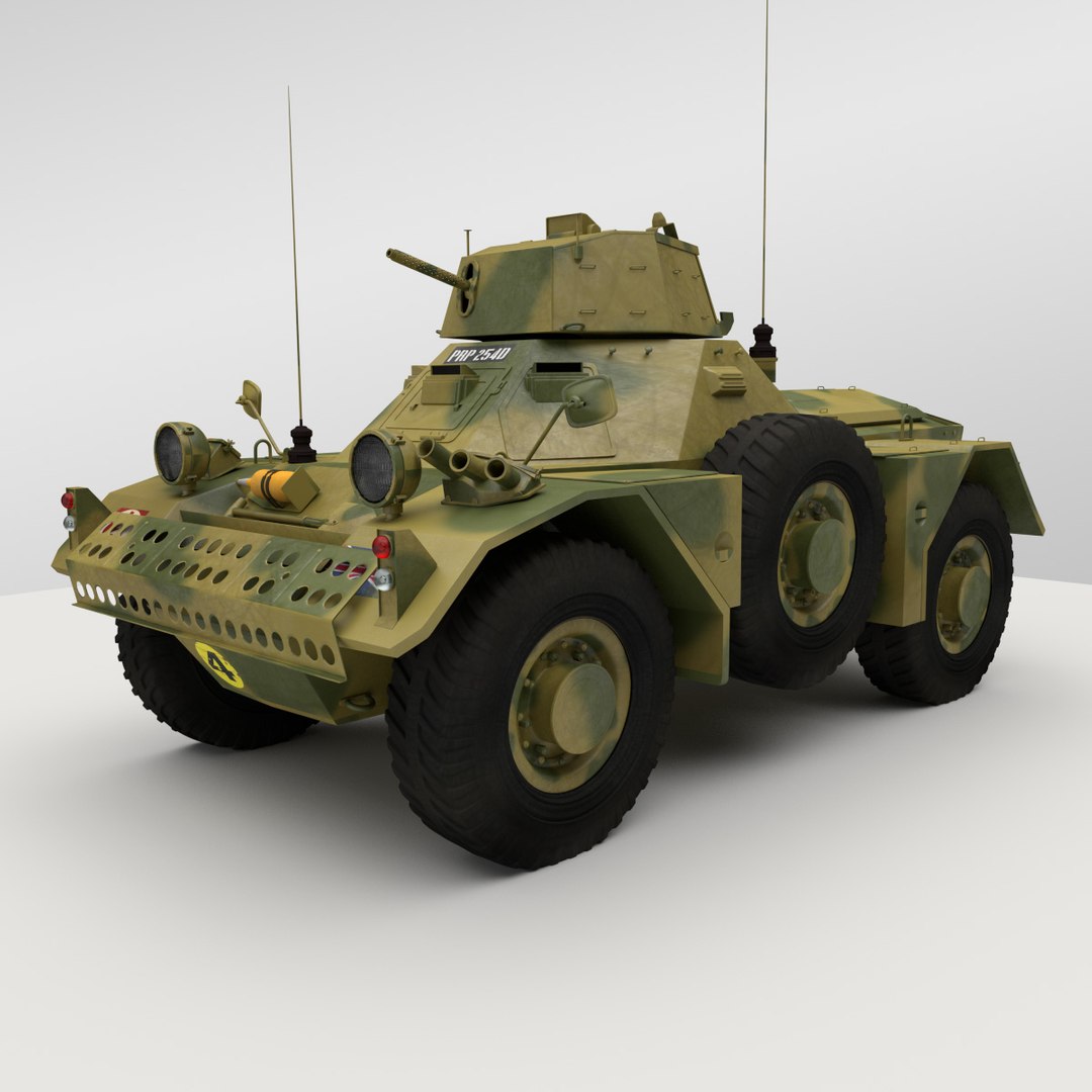 3d Daimler Ferret Armoured Car Model