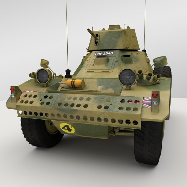 3d daimler ferret armoured car model