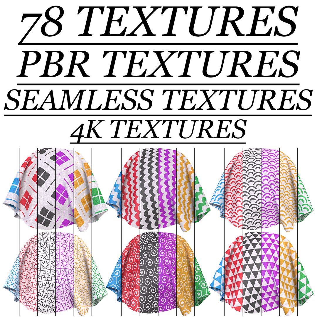 3D patterned fabric-set02 - TurboSquid 2063608