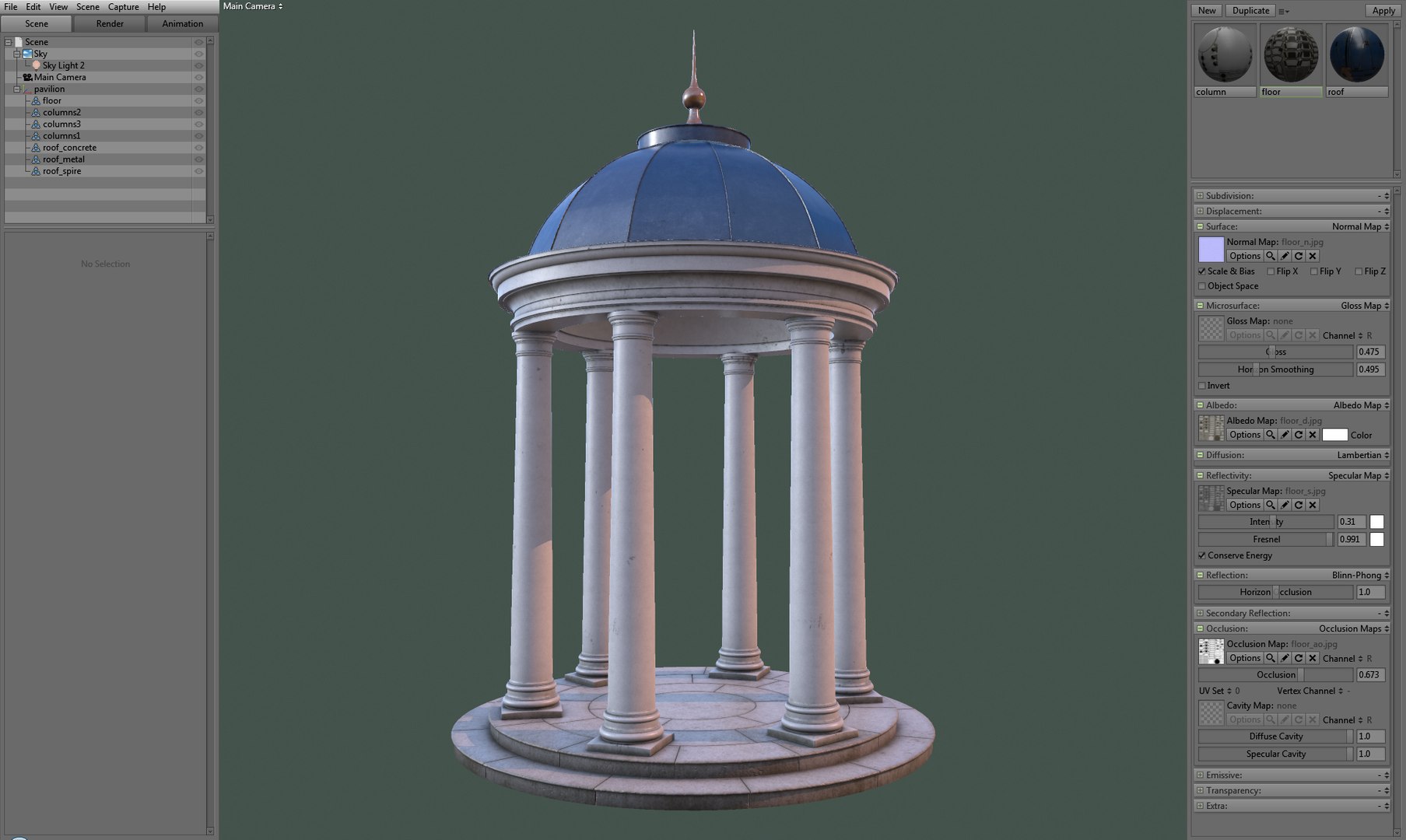 3D Pavilion Model - TurboSquid 1186944