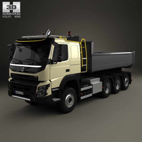 modelo 3d Volvo FMX Tridem Tipper Truck 2013 - TurboSquid 1279998