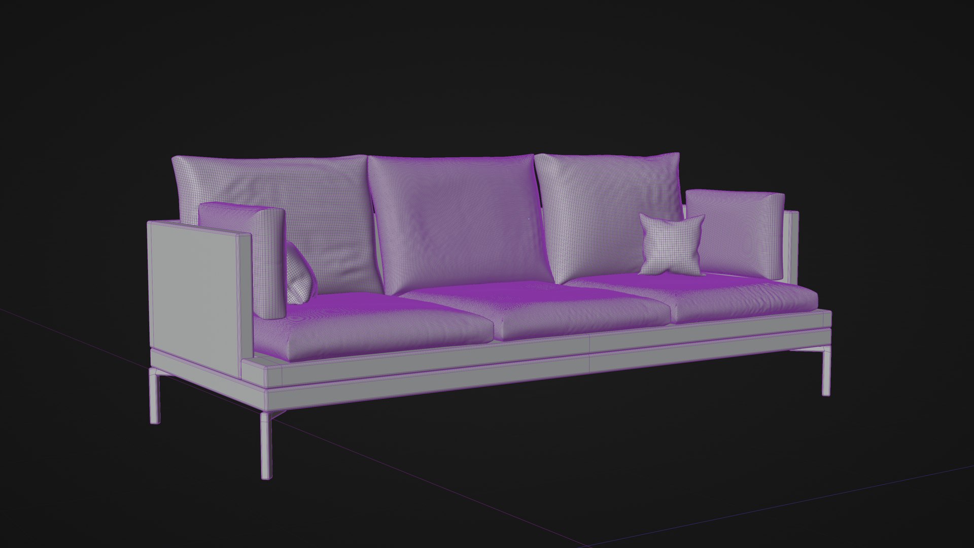 3D Couch Model - TurboSquid 2039293