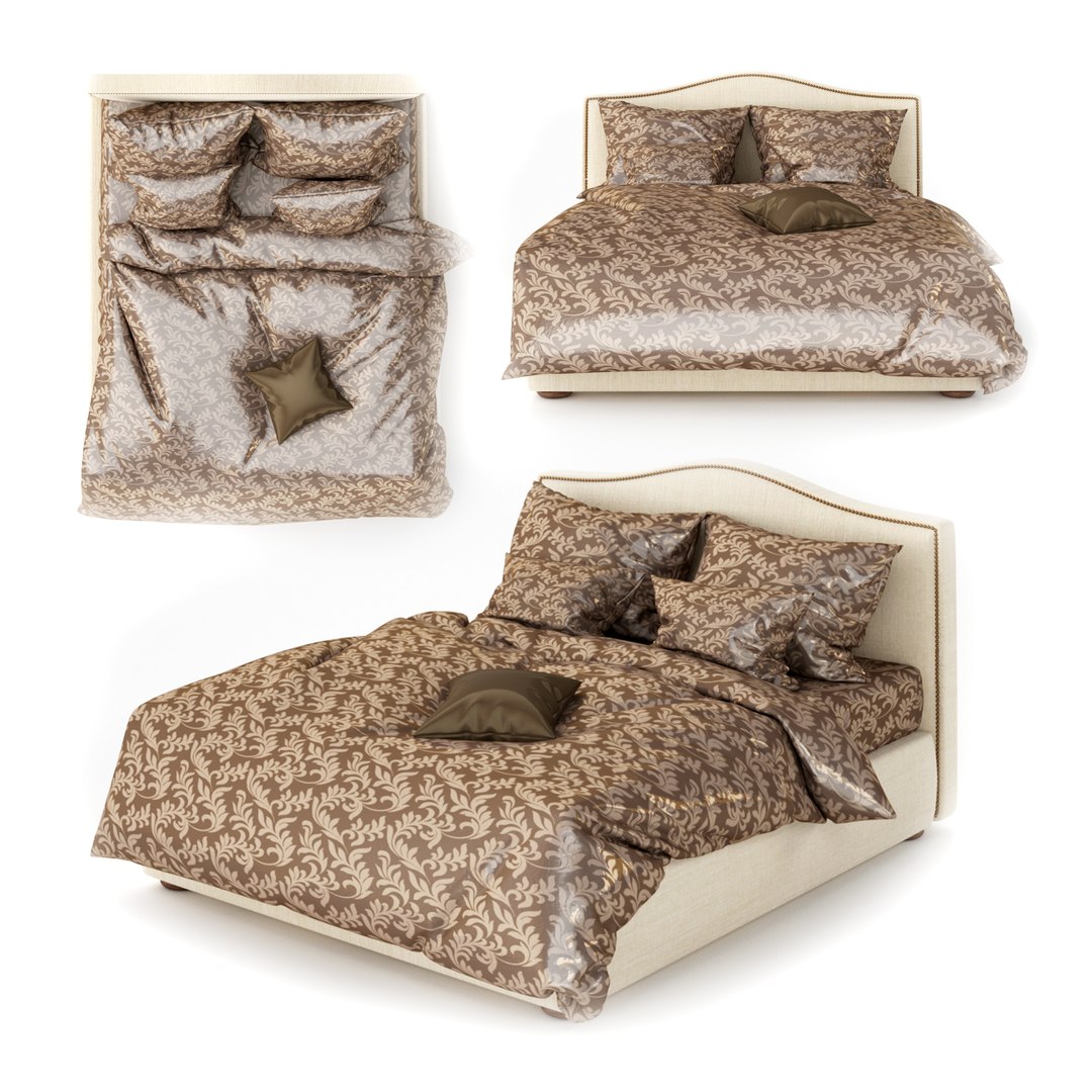 3d model bed linens