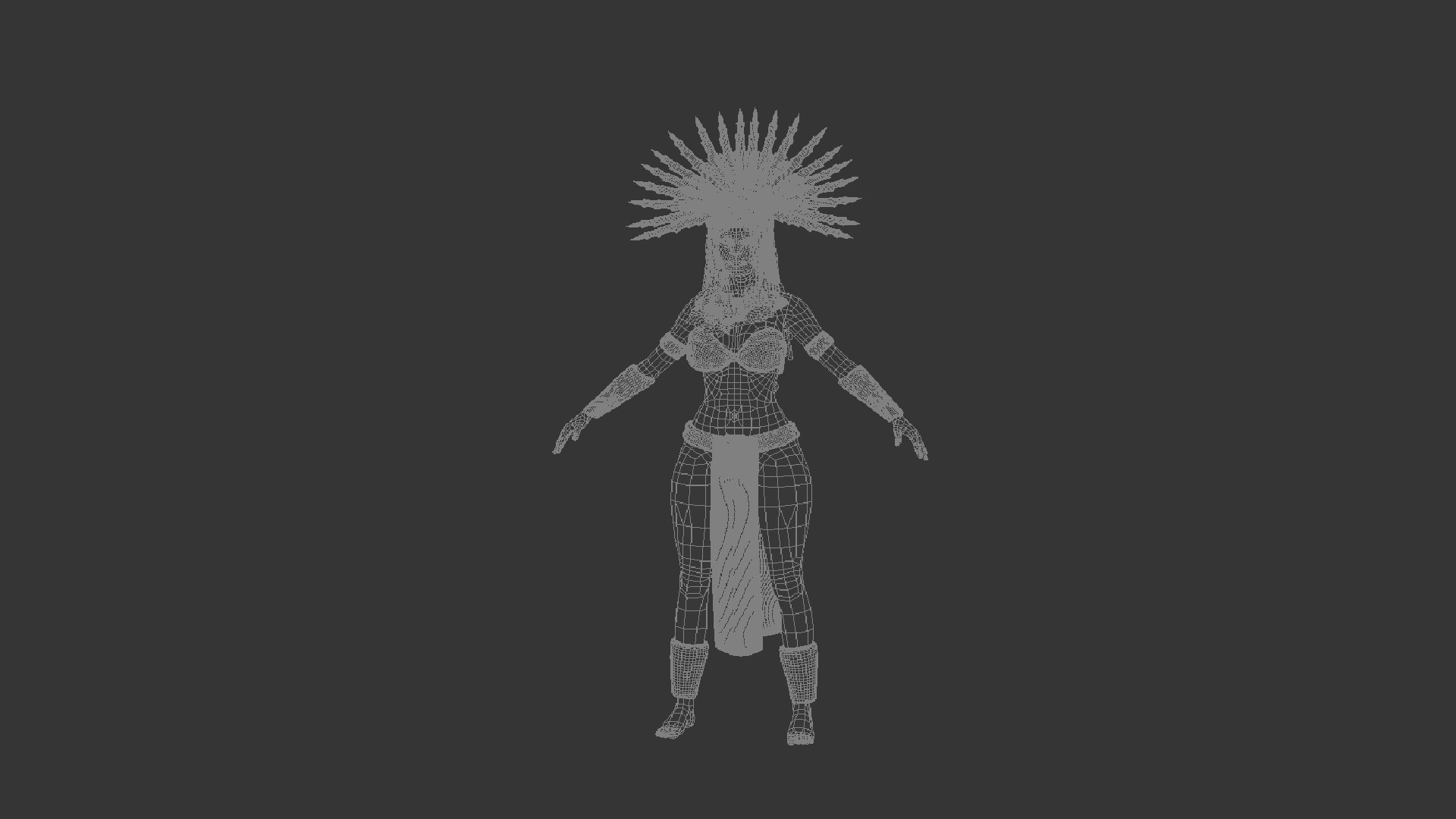 3D Model Aztec Woman - TurboSquid 2093206