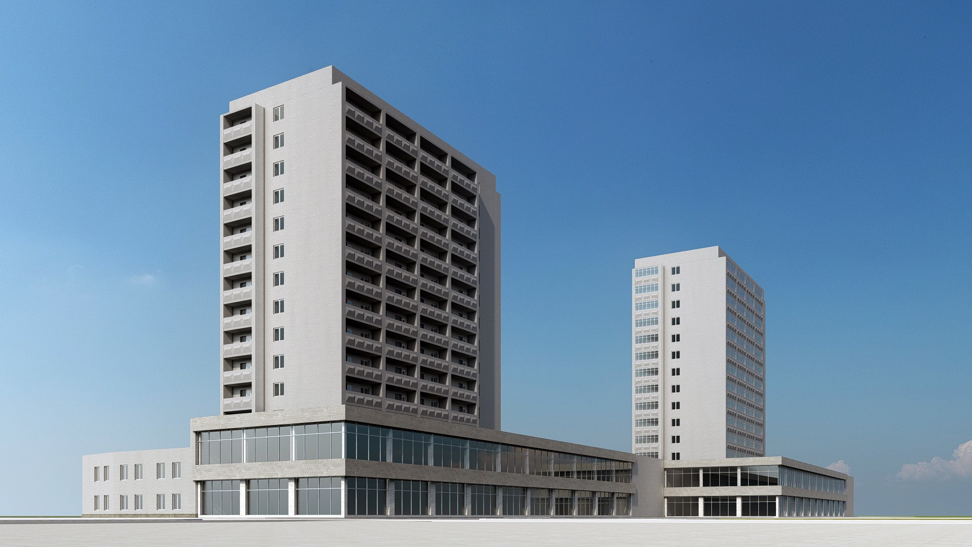 Multi-storey Building USSR Soviet Building Gerasima Kondratieva Street Sumy 3D - TurboSquid 2078805