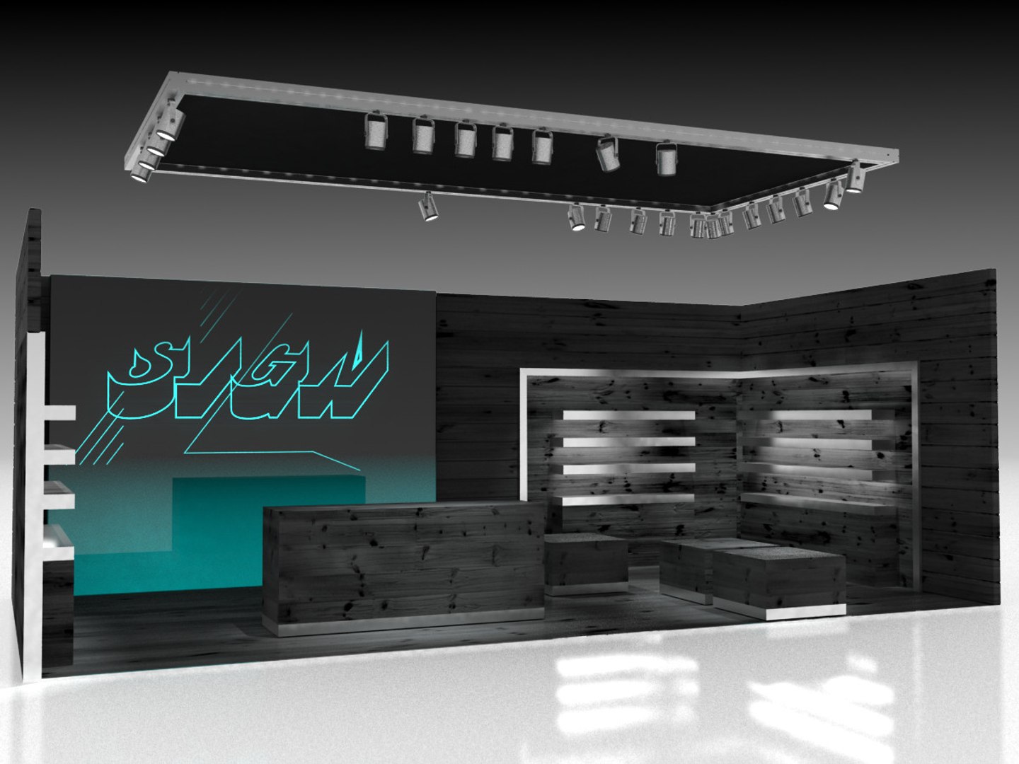 3d Trade Booth Model