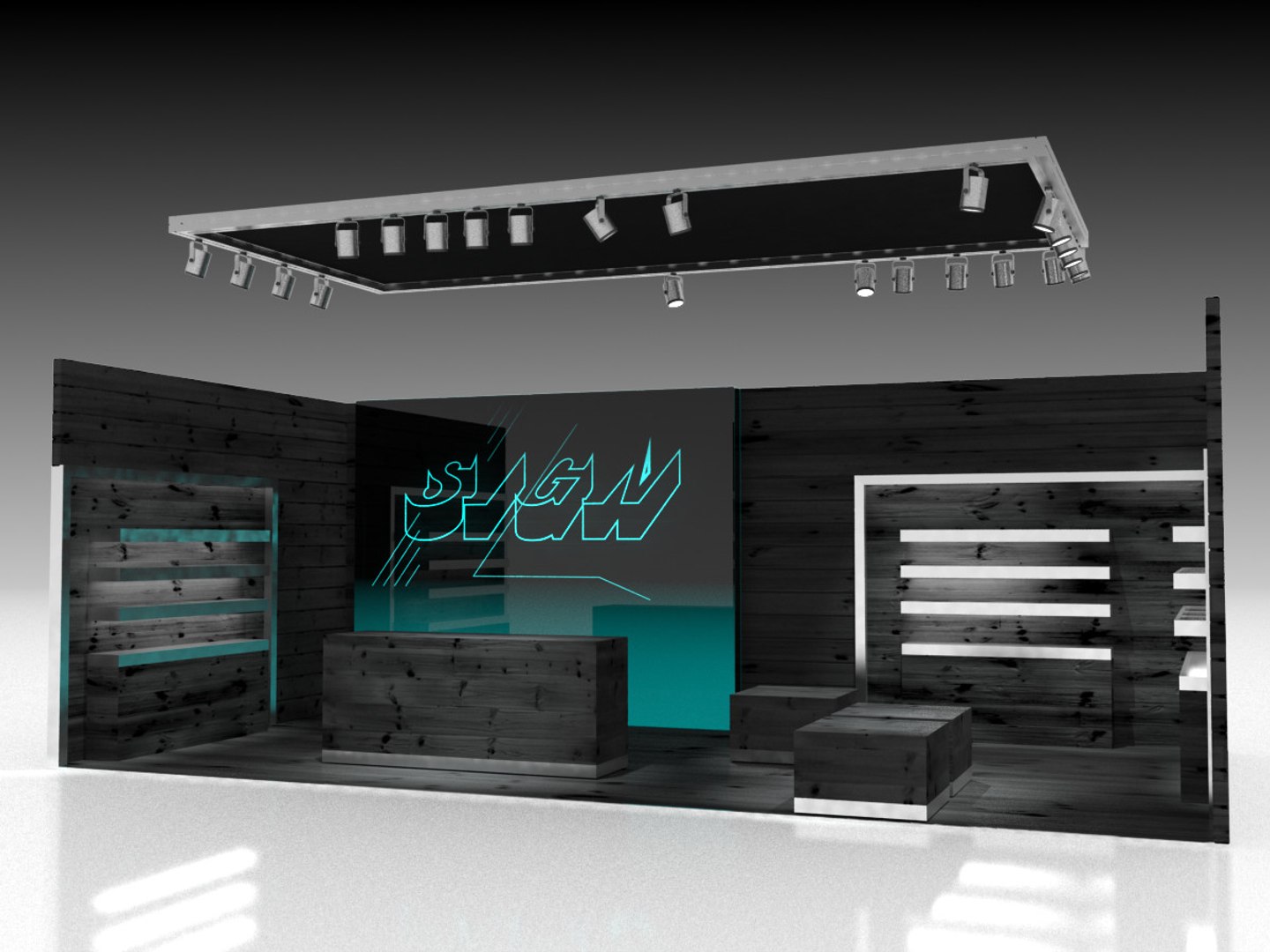 3d Trade Booth Model