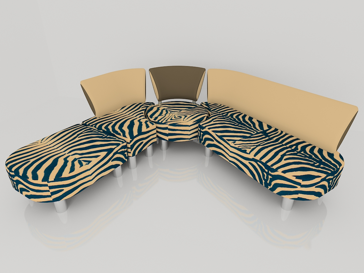 free couch seating 3d model