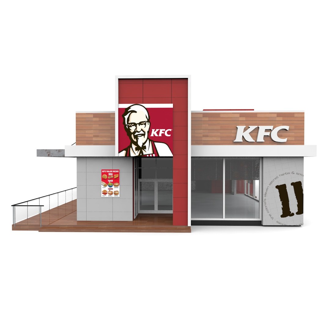 Kfc Fast Food 3D Model - TurboSquid 1159902