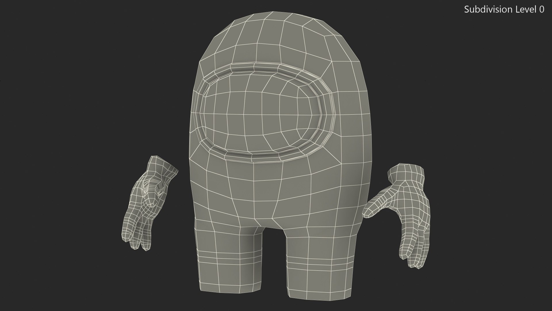 3D Among Us Character Red Rigged for Maya model - TurboSquid 2007351